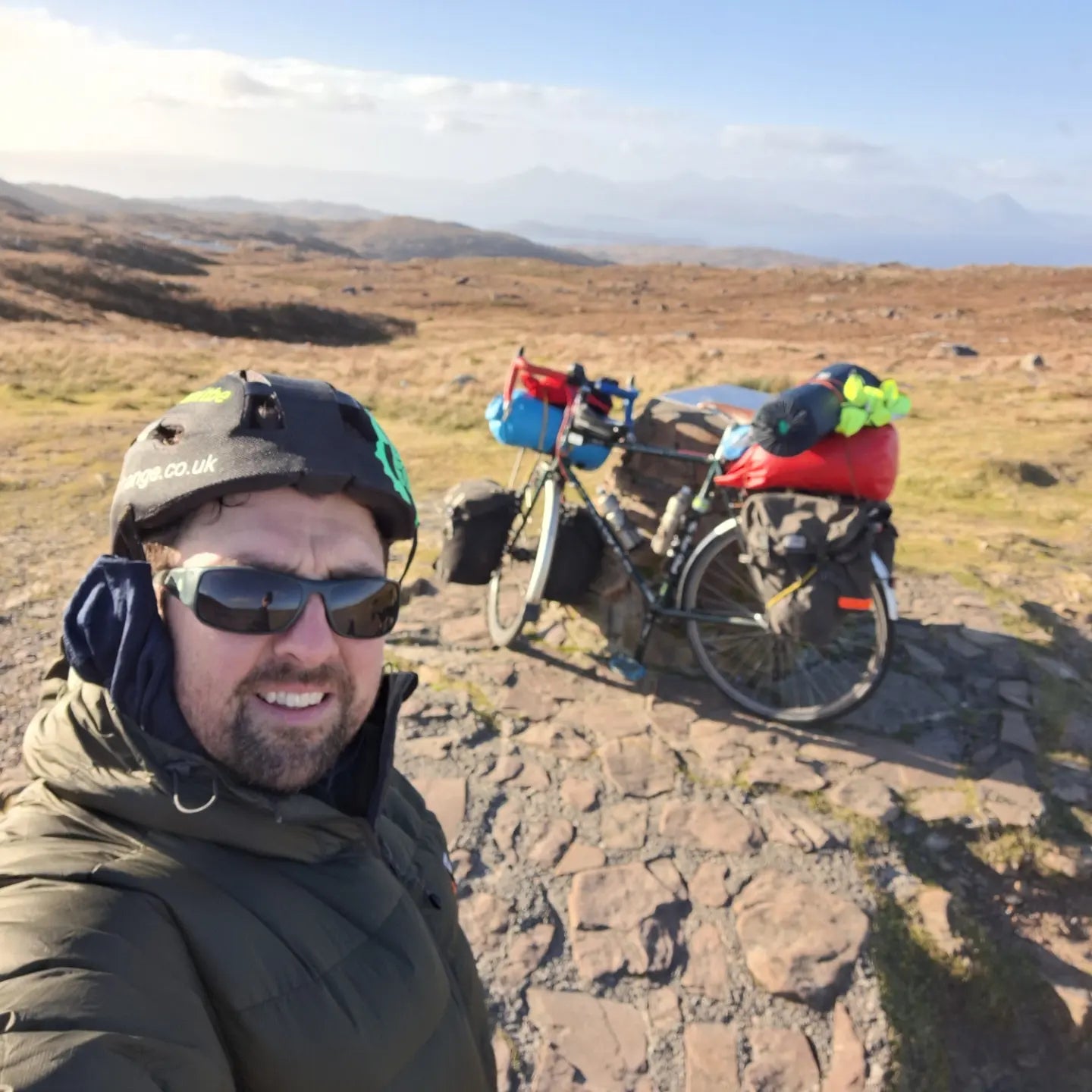 JAMES WRAGG CYCLES FOR CHANGE FOR WORLD LAND TRUST - Sprayway